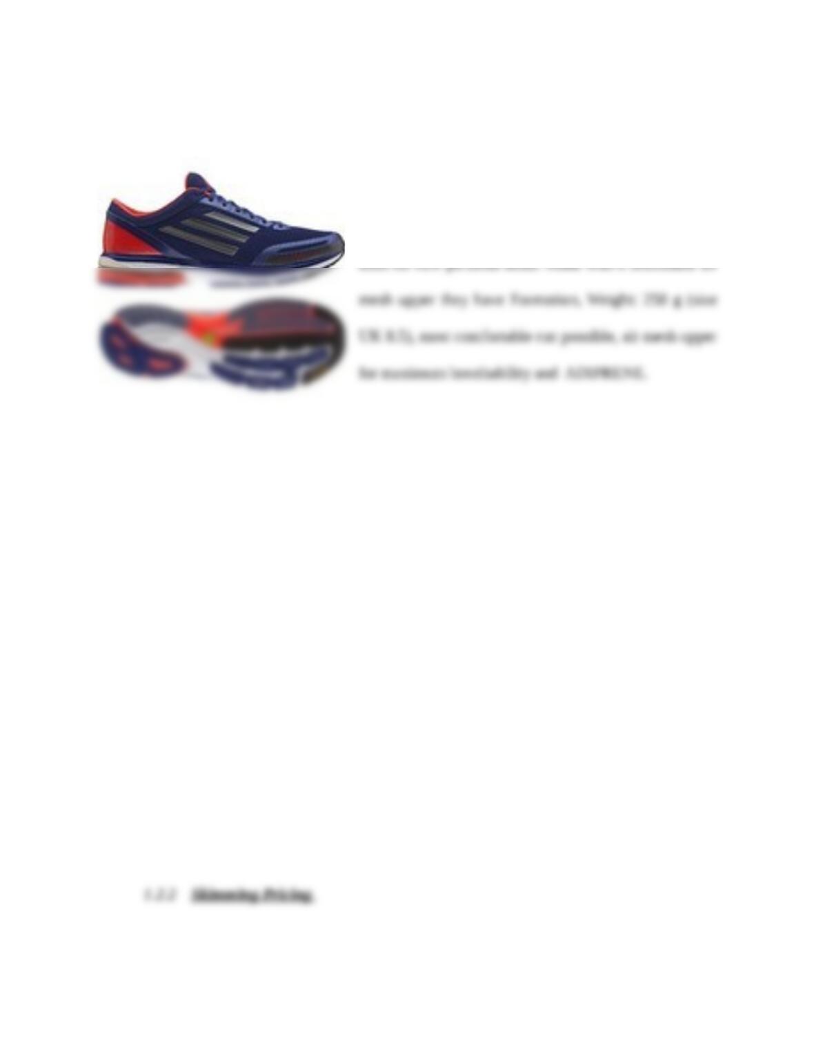 ADIDAS PRICING STRATEGY | Get 24/7 Homework Help | Online Study Solutions