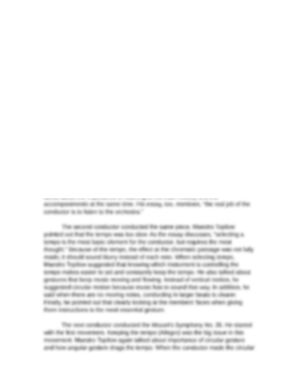 MUSIC OBSERVATION | Course Paper