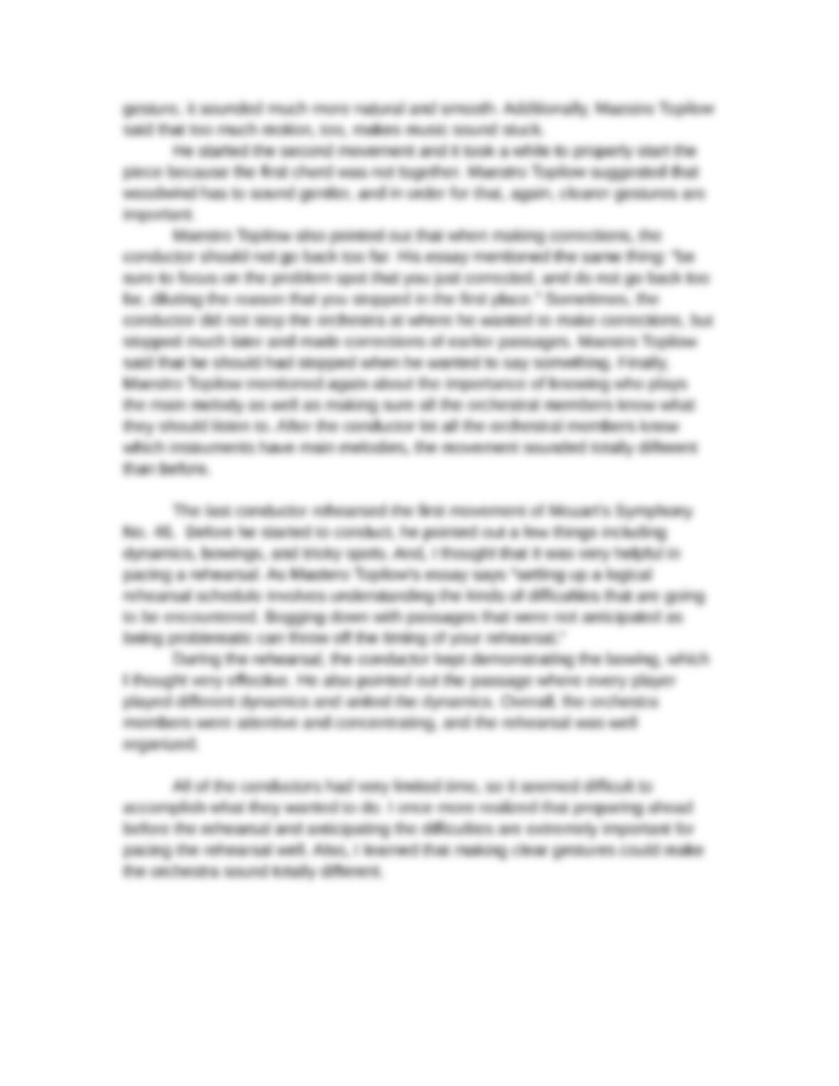 MUSIC OBSERVATION | Course Paper