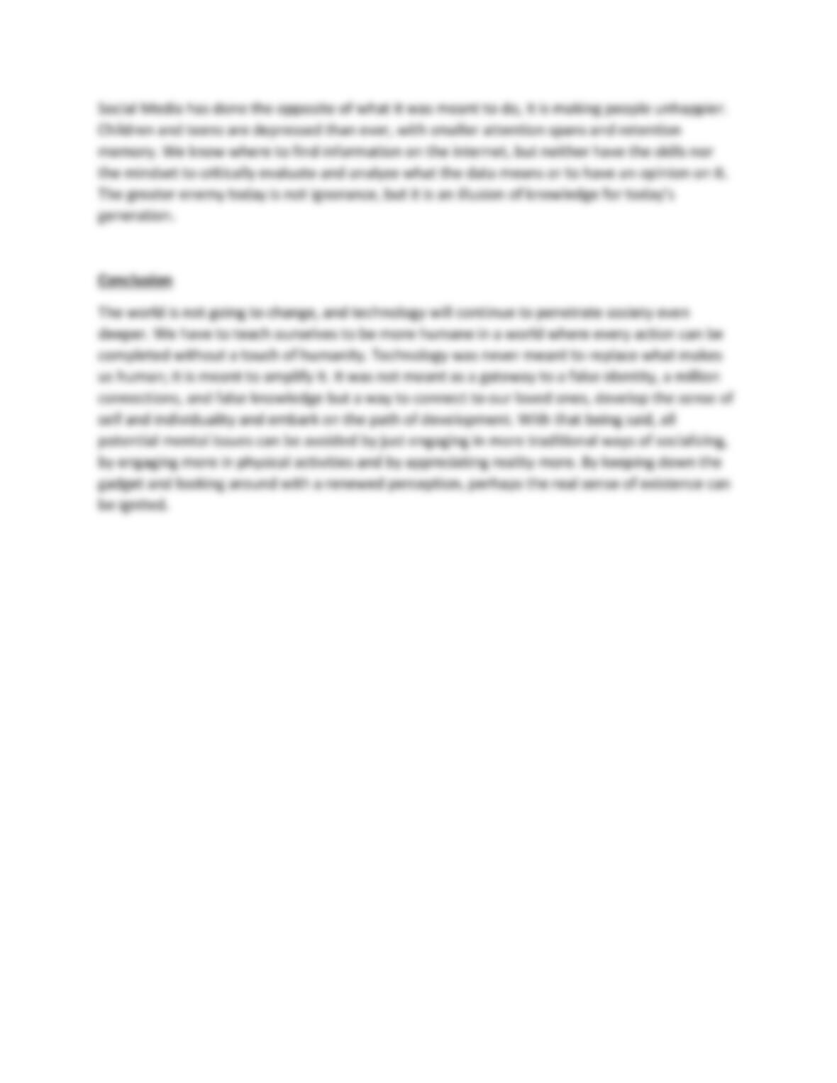 Impact Of Social Media On Developing Minds | Get 24/7 Homework Help ...