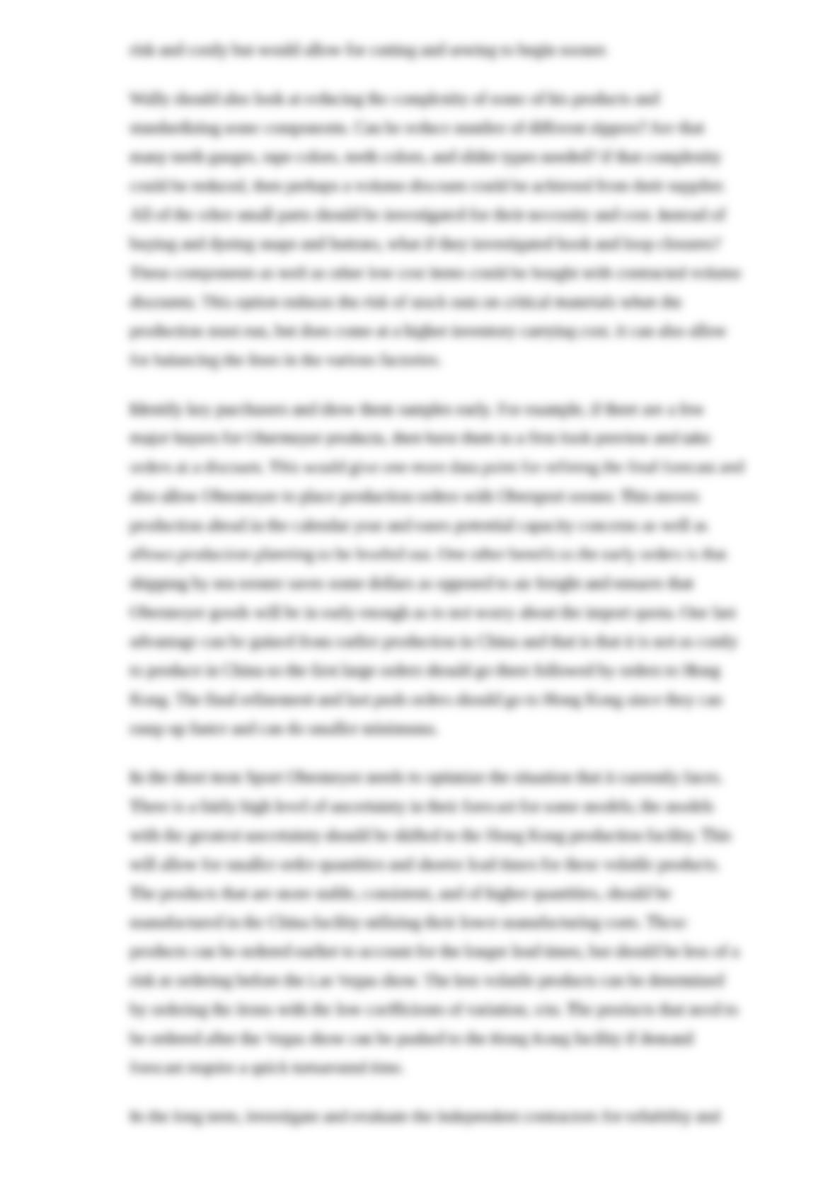 Wally Obermeyer Analysis | Course Paper