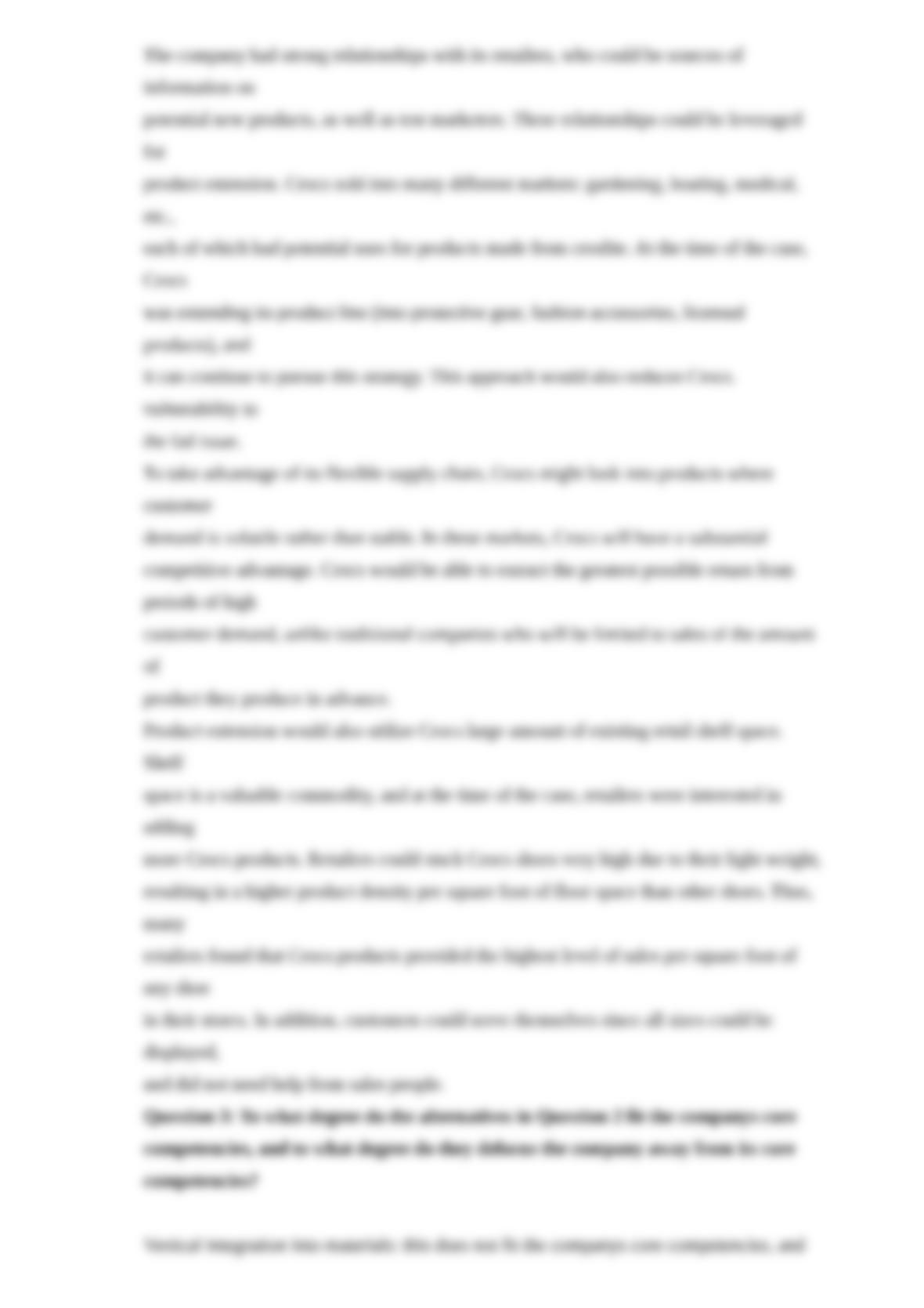 Crocs: Revolutionizing an Industry's Supply Chain Model for Competitive ...